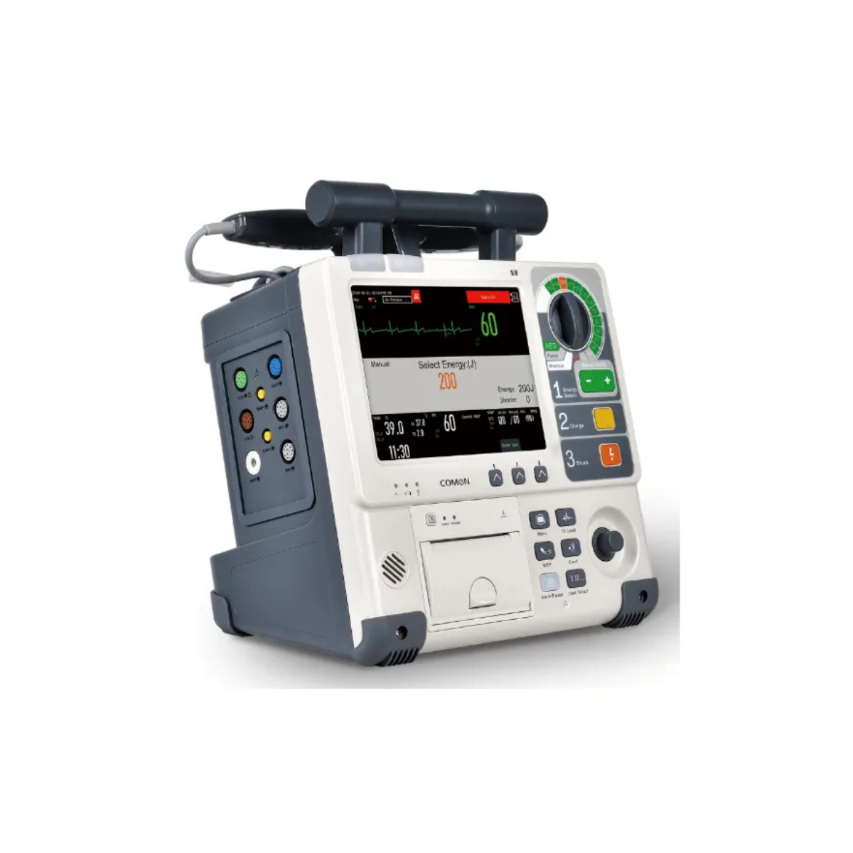 Desfibrilador S8 Bifásico + Monitor 8.4″, AED/Manual/Pacing, hasta 360 ...